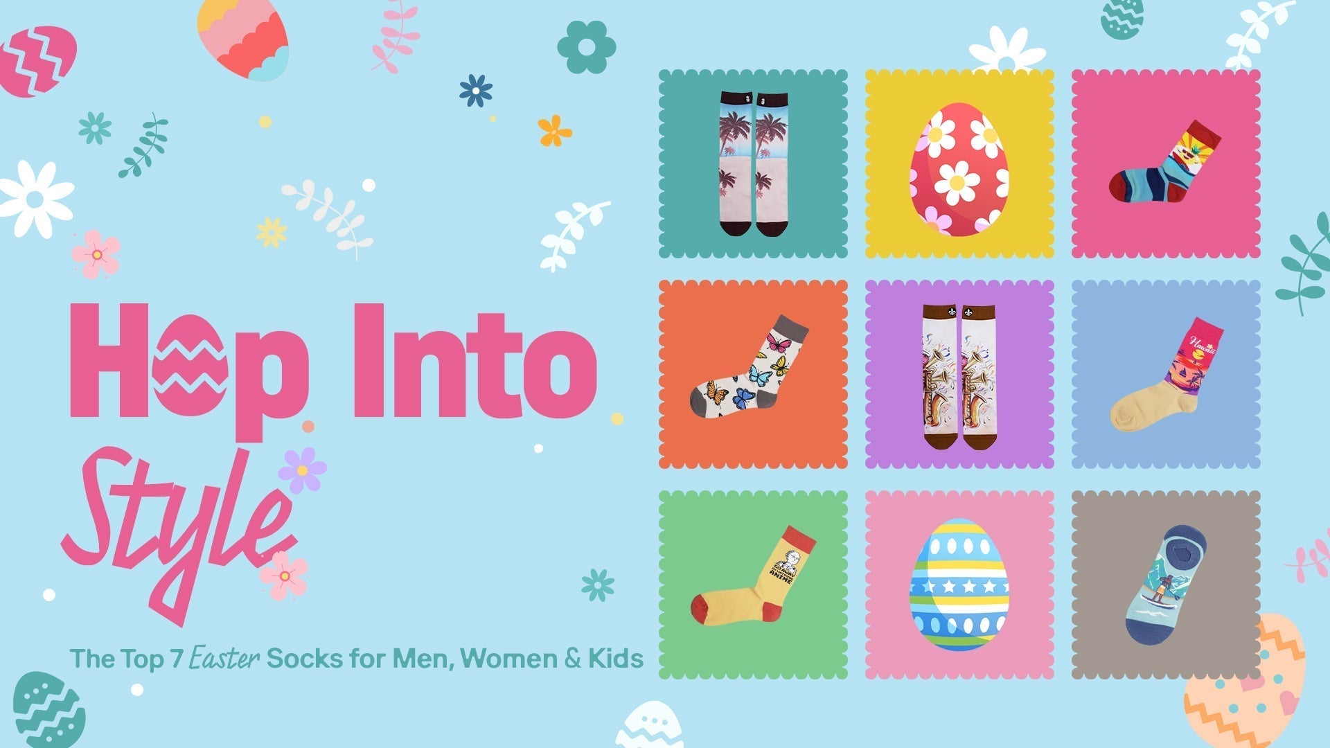 Top 7 Easter Socks for Men, Women & Kids | Just Fun Socks