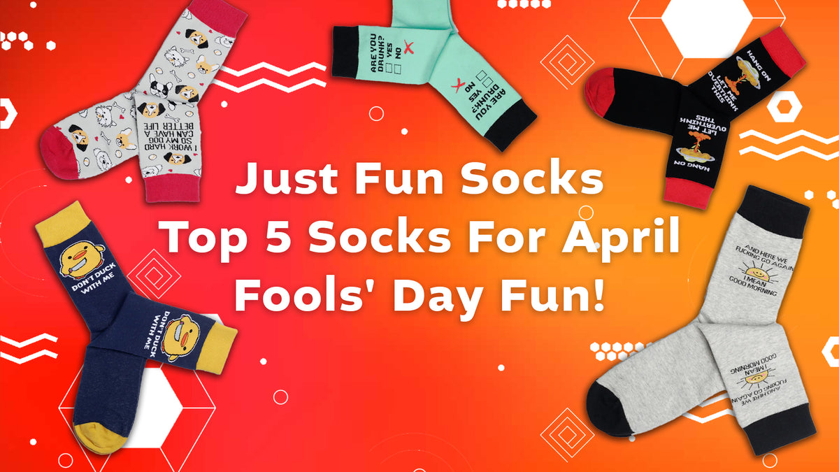 Top 5 Best Socks For April Fools Day Fun Colorful Humor Socks Just