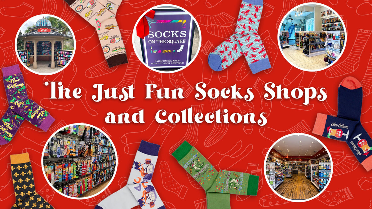 The Just Fun Socks Shop Locations and Collections | Just Fun Socks