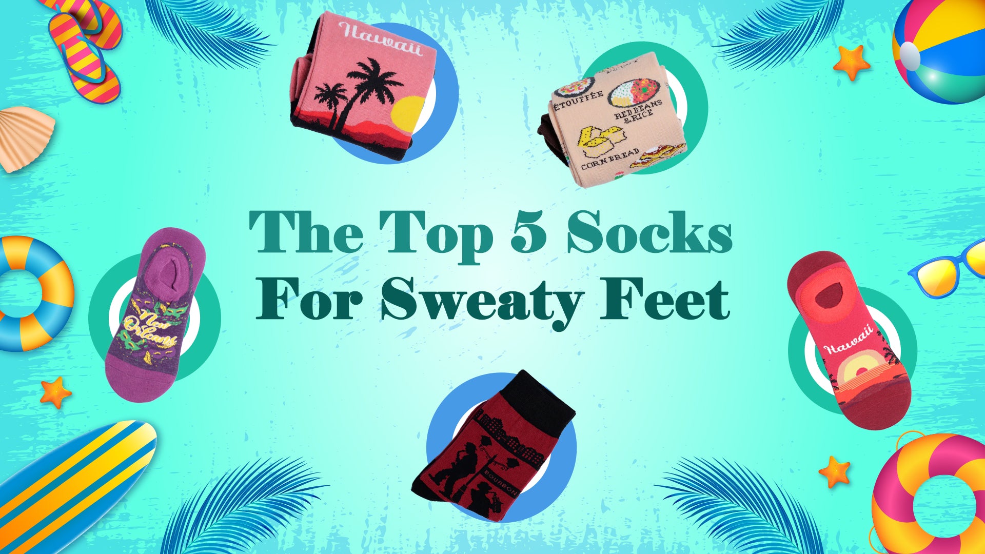 Top 5 Best Socks For your Sweaty Feet this Summer | Just Fun Socks