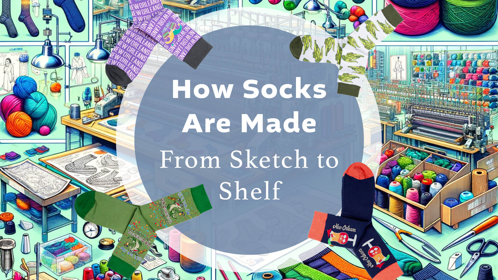 How Socks Are Made from Sketch to Shelf | Just Fun Socks