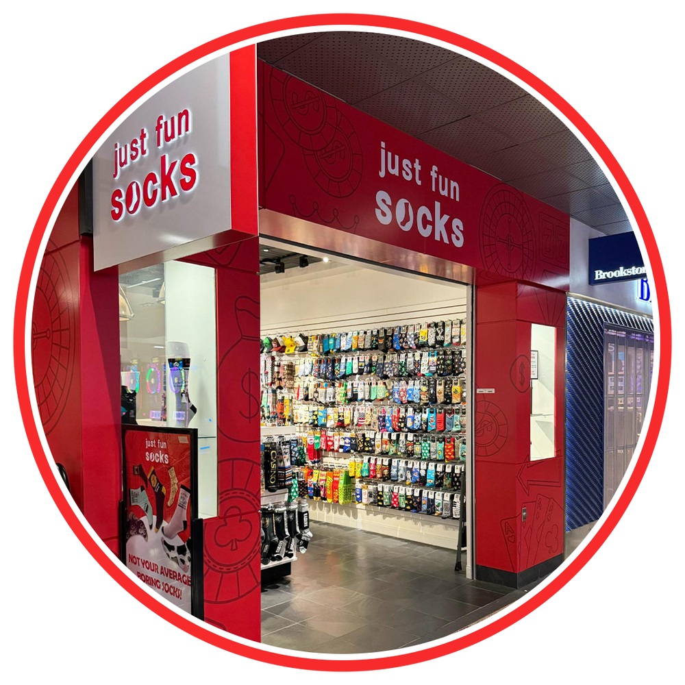 Our Locations / Our Stores | Just Fun Socks